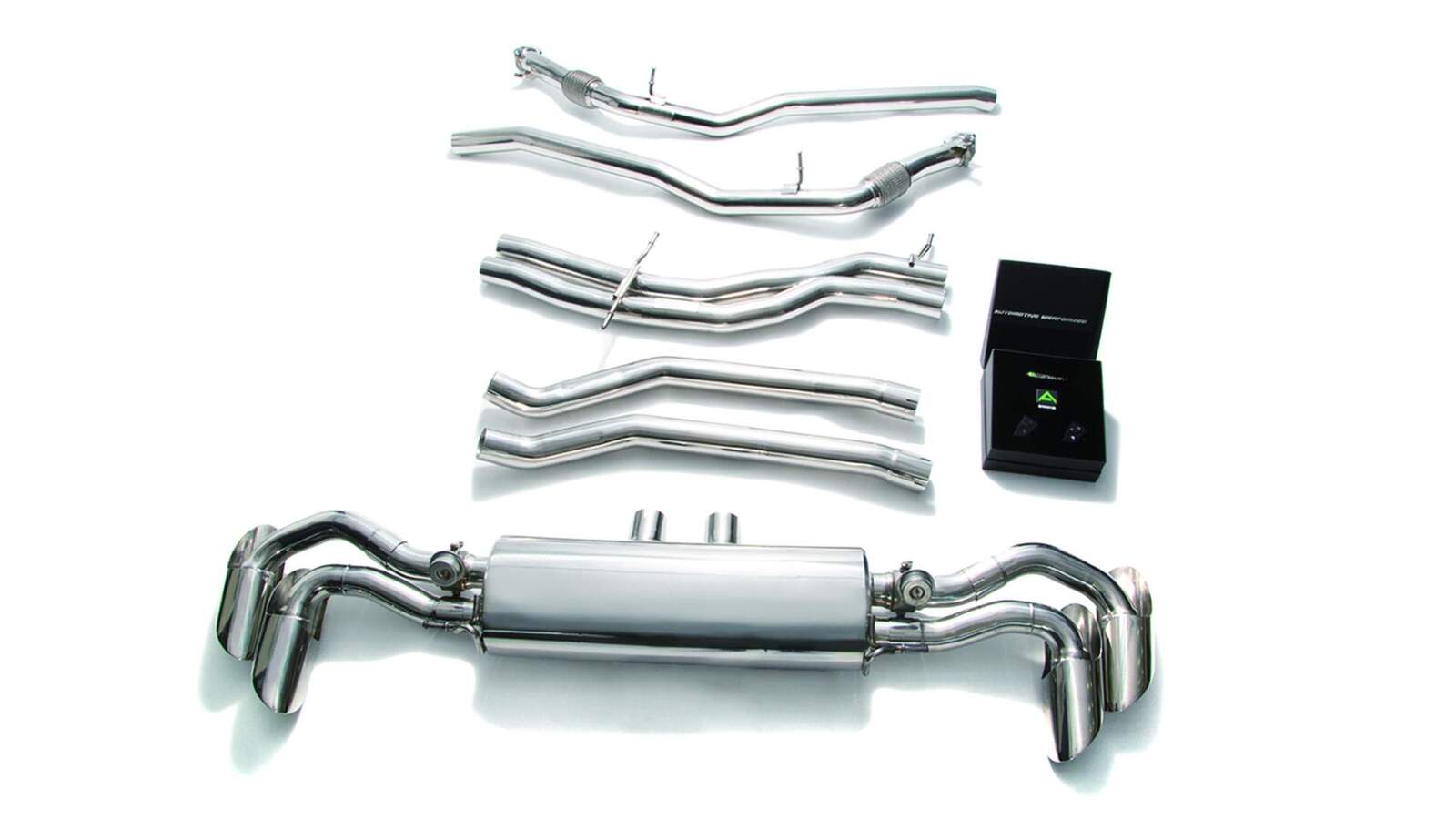 Armytrix Valvetronic Cat Back Exhaust w/Quad Chrome Tips – Lamborghini ...